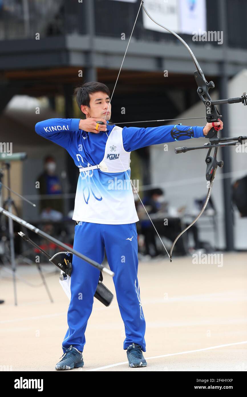 Tokyo, Japan. 20th Mar, 2021. Junya Nakanishi Archery : Japan national candidate final selection ...