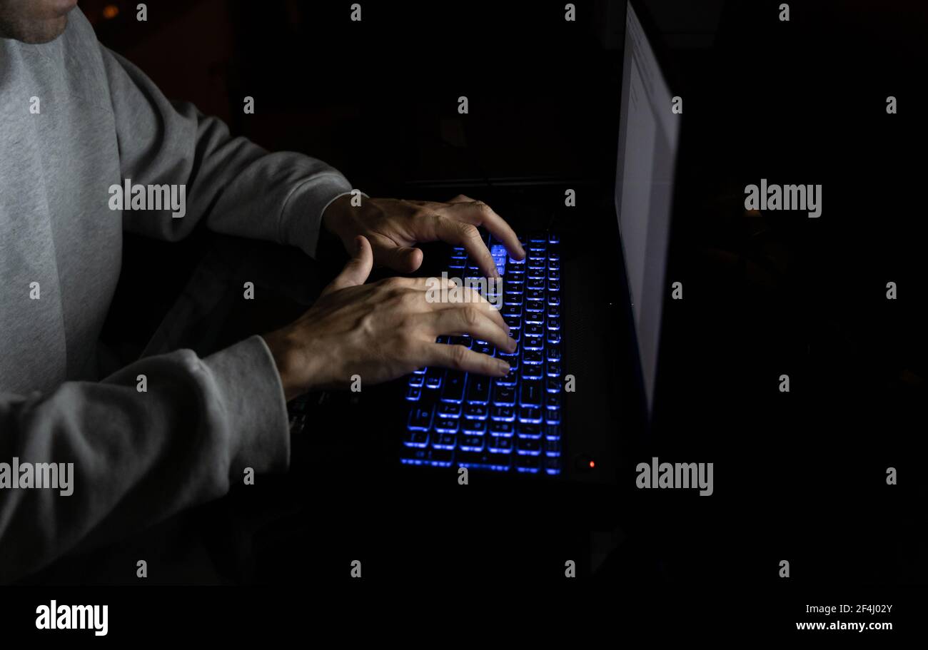 Backlit typing hi-res stock photography and images - Alamy