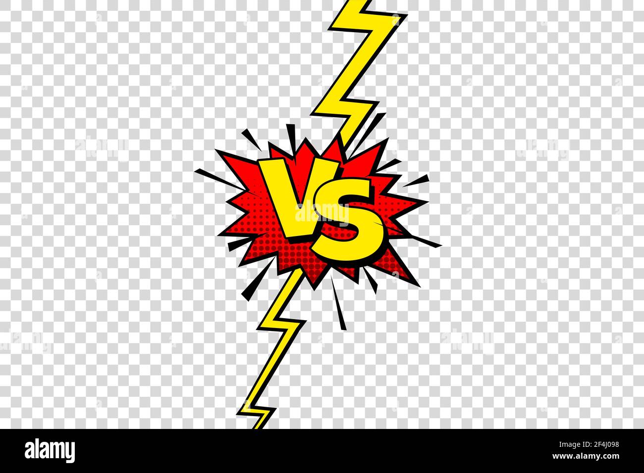 Comic challenge background. Cartoon battle, fight border. Versus or vs ...