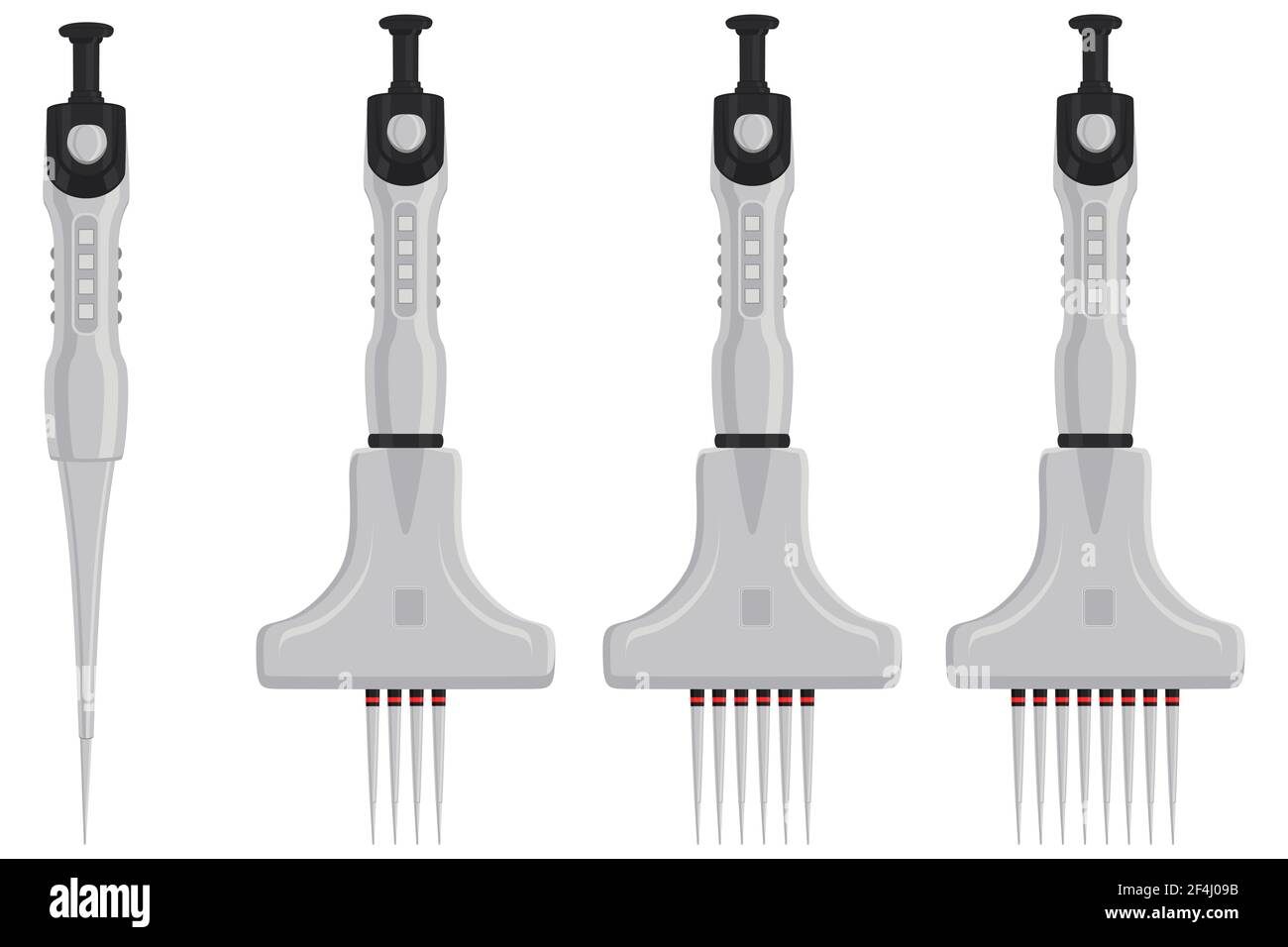 Illustration on theme big kit different medical pipette, dropper for ...