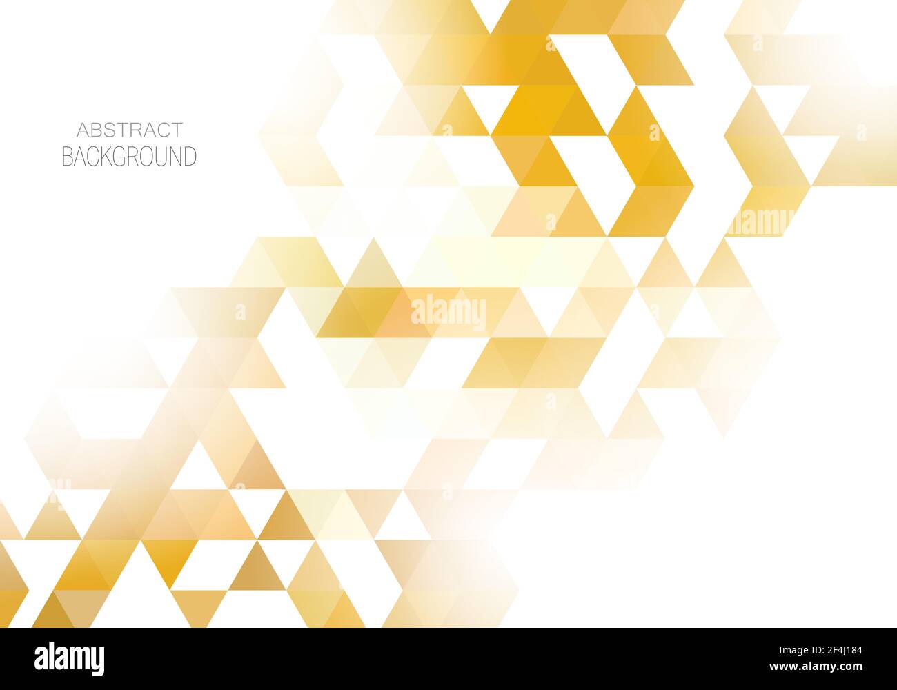 Geometric shaped design of yellow hexagons. Brochure template Stock ...