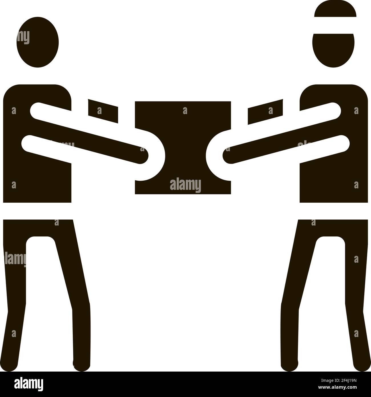 Transfer and Issue of Parcel Icon Vector Glyph Illustration Stock ...