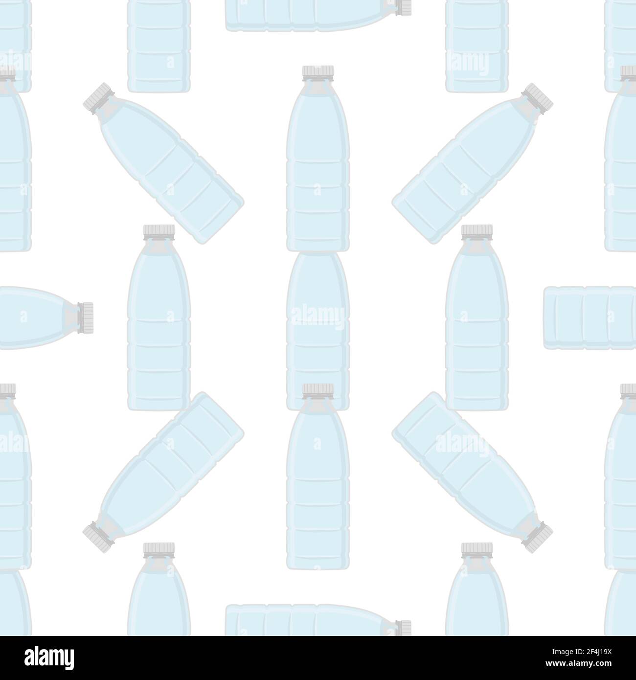Illustration on theme set identical types plastic bottles for drinking ...