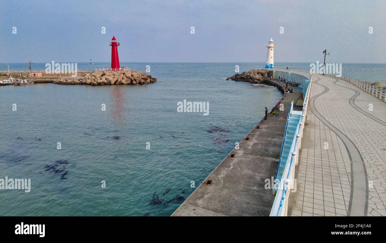 Lighthouse at cheongsapo port hi-res stock photography and images - Alamy