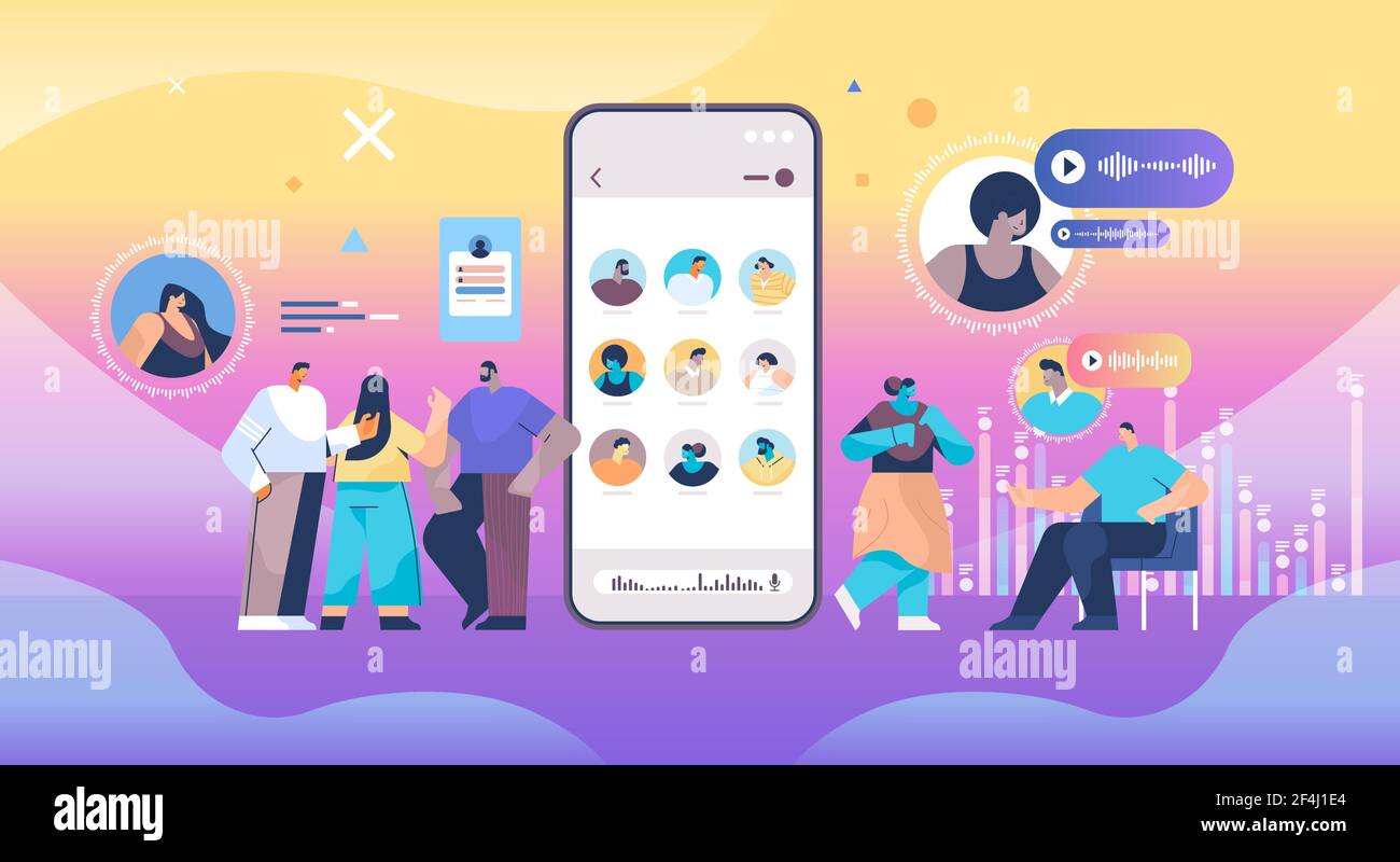 Sending voice messages hi-res stock photography and images - Alamy