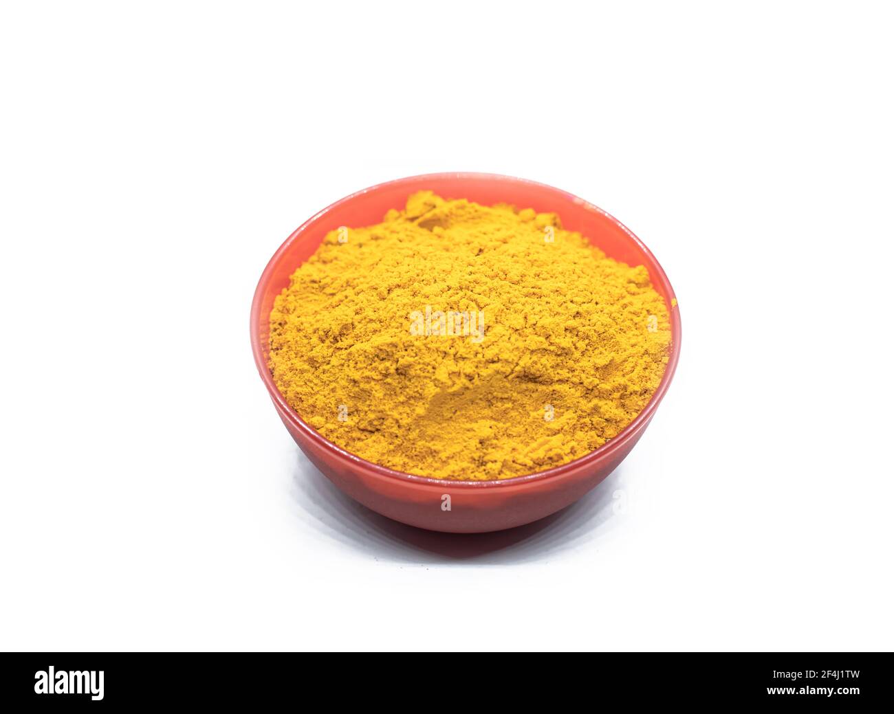 colorful traditional holi powder in bowls isolated on white background ...