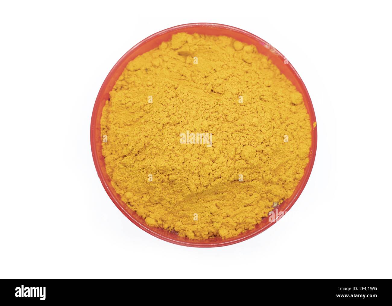 Top view of Holi colorful traditional Holi powder in isolated bowls on ...