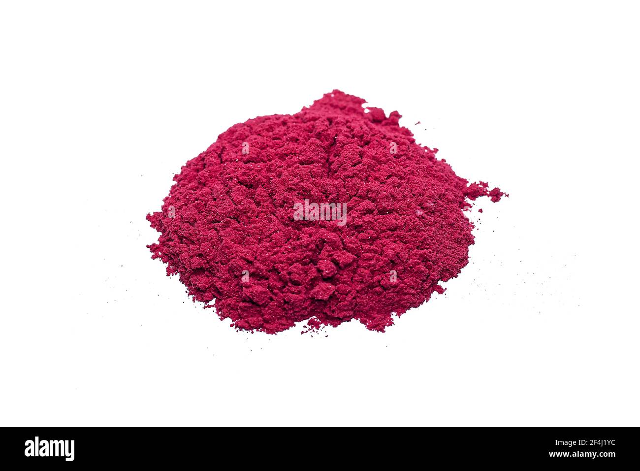 Piles of red powder for Indian Holi festival on white background ...