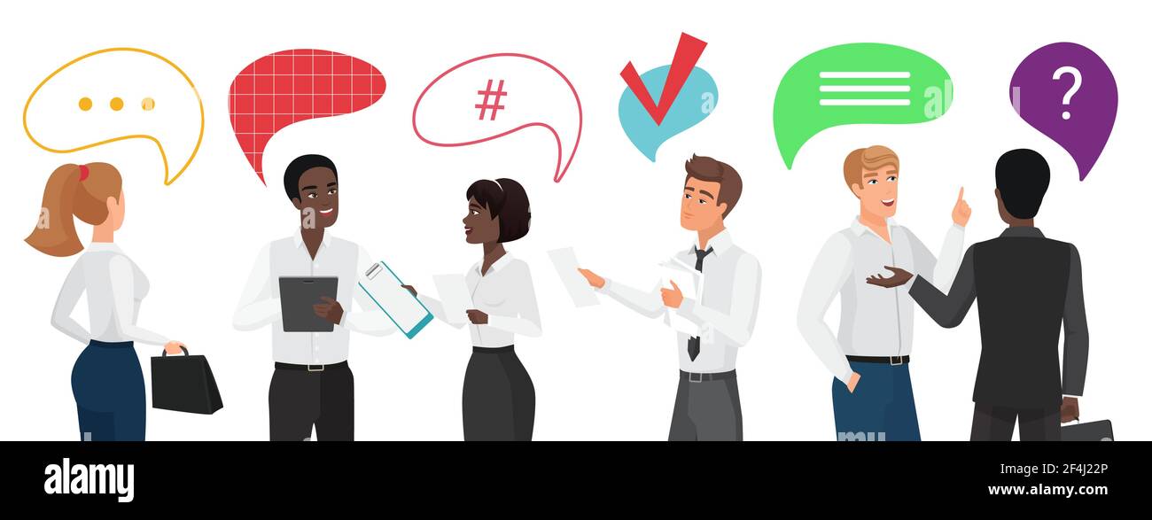 Business people standing Stock Vector Images - Alamy