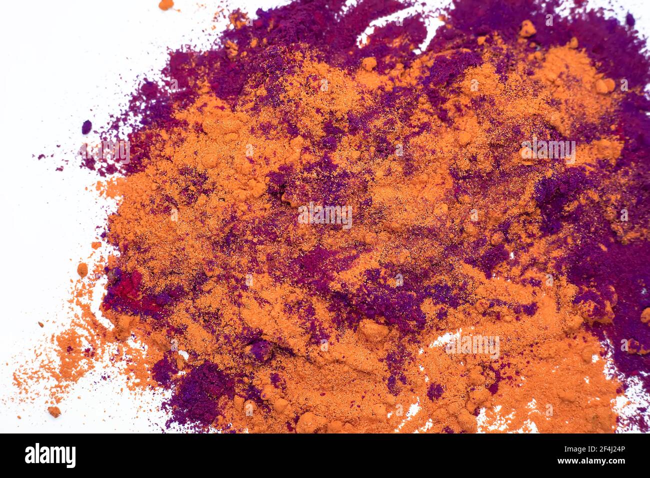 Multi-colored abstract powder explosion on white backgrounds Stock ...