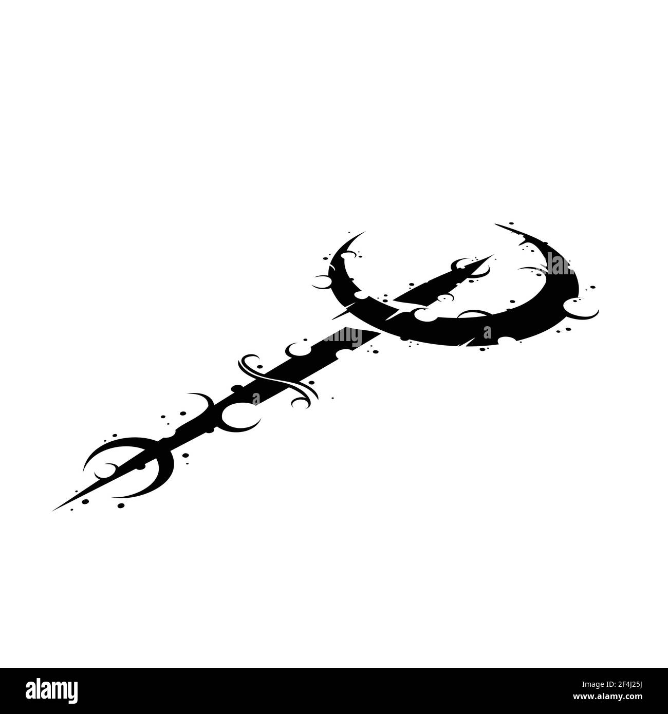 Moon symbol outline in perspective Stock Vector Image & Art - Alamy