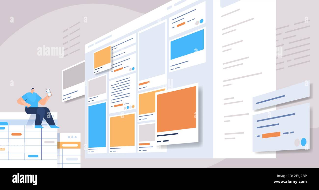 Creating man Stock Vector Images - Alamy