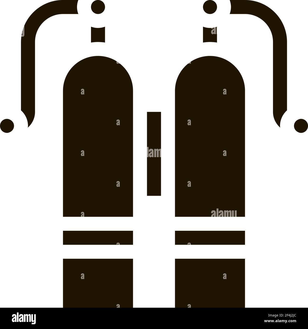 Oxygen Cylinder Icon Vector Glyph Illustration Stock Vector Image & Art ...