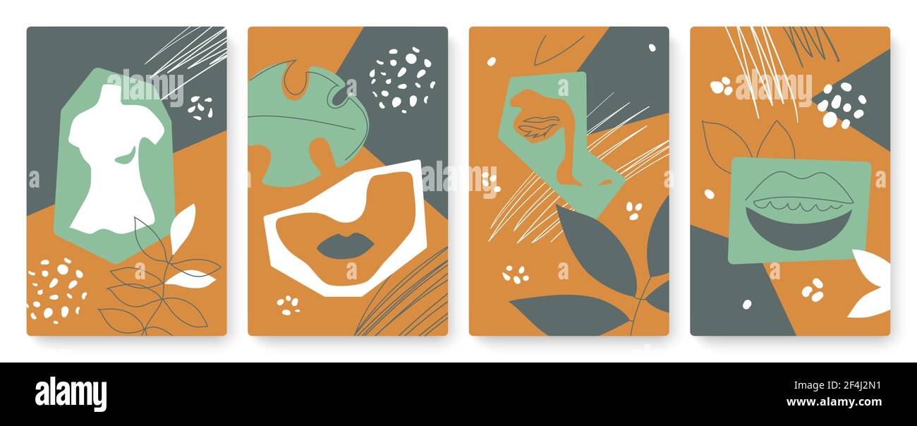 Abstract minimal nature forms Cut Out Stock Images & Pictures - Alamy