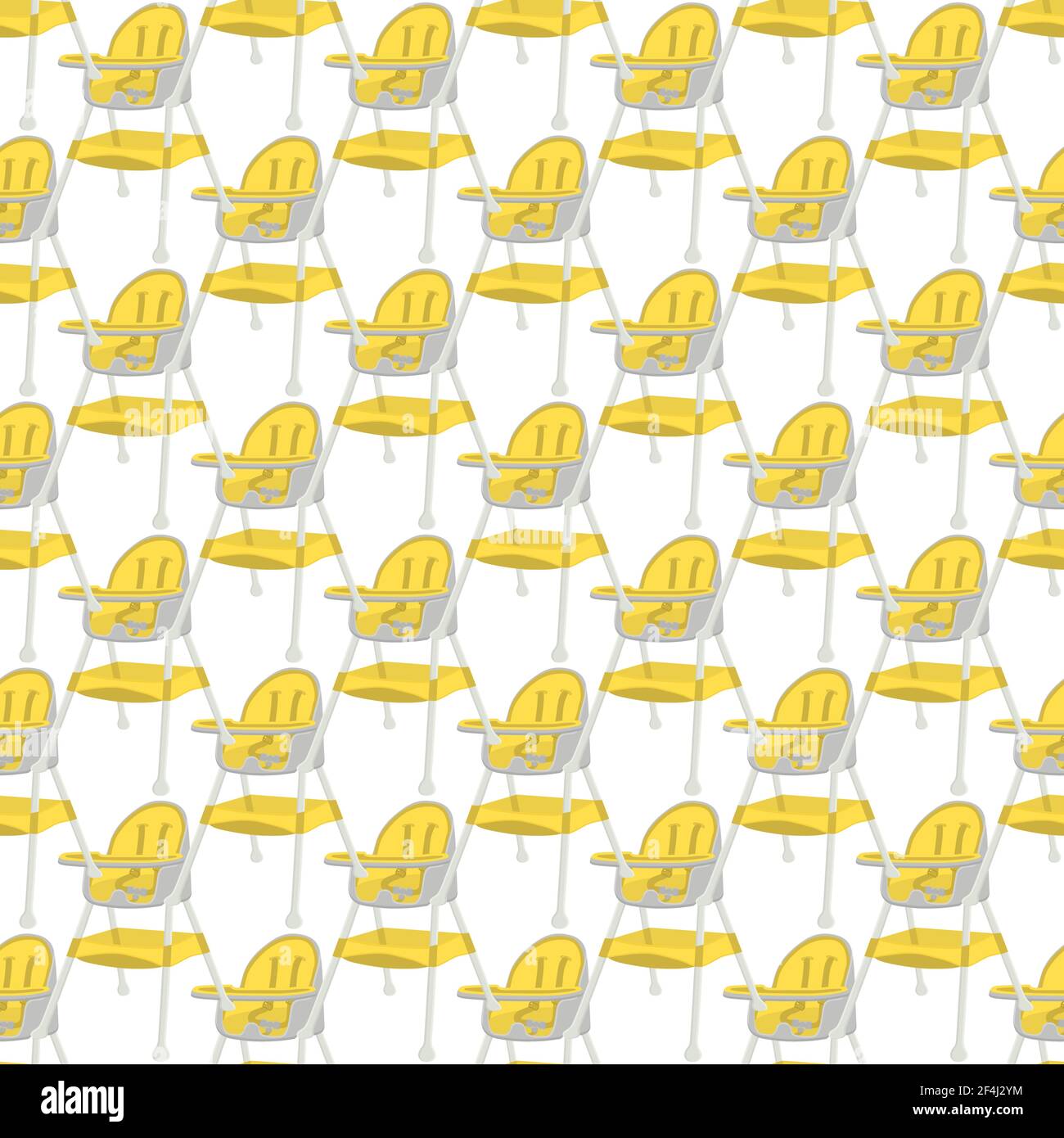 Illustration on theme colorful modern child high chair for baby feeding ...