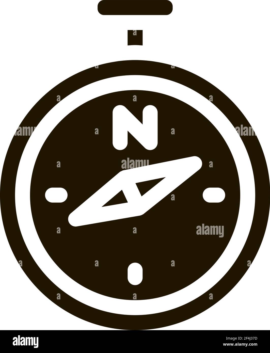 Compass Icon Vector Glyph Illustration Stock Vector Image & Art - Alamy