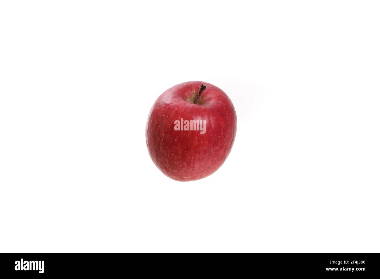 Japanese red apple isolated in white background Stock Photo - Alamy