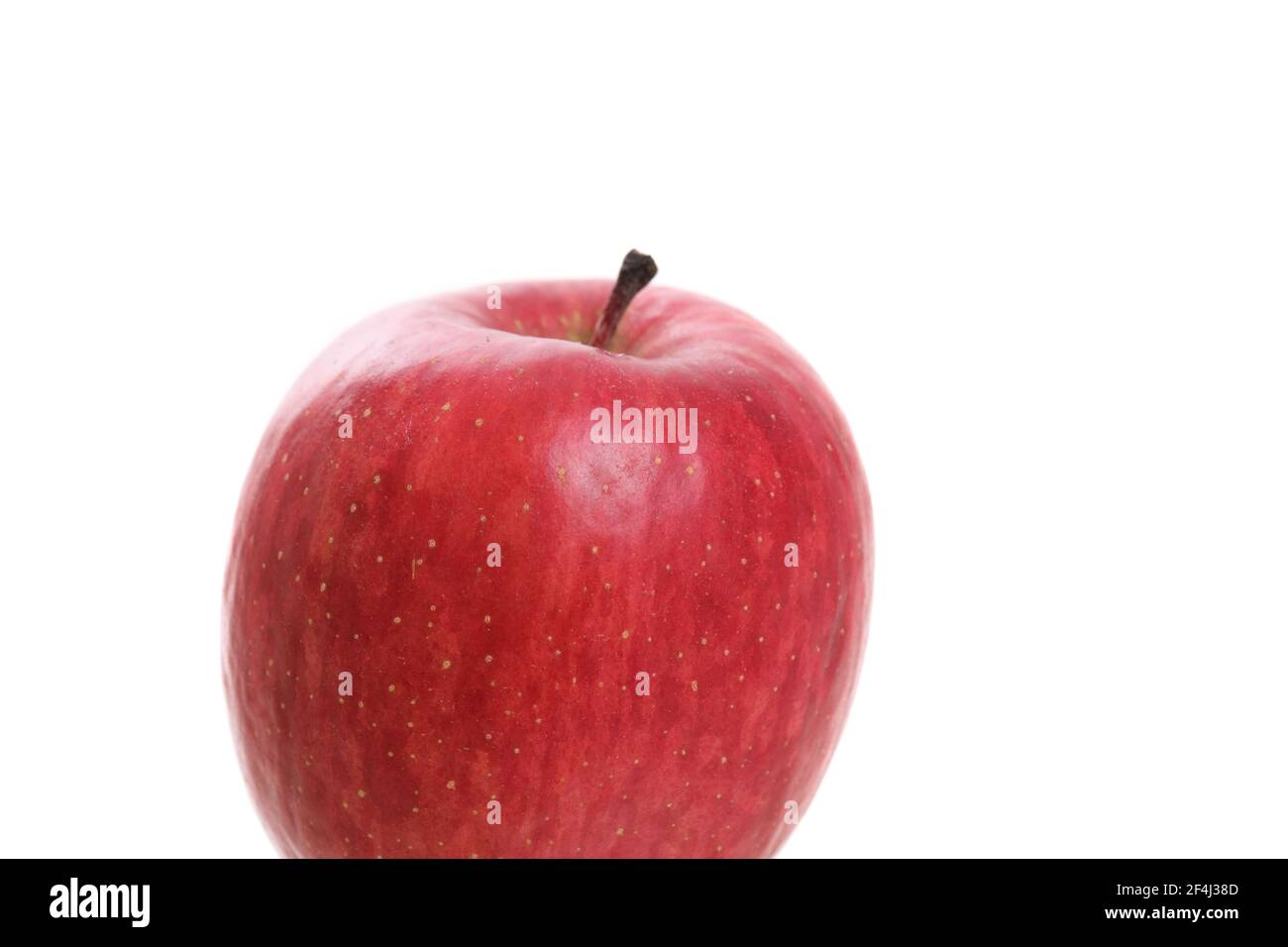 Japanese red apple isolated in white background Stock Photo - Alamy