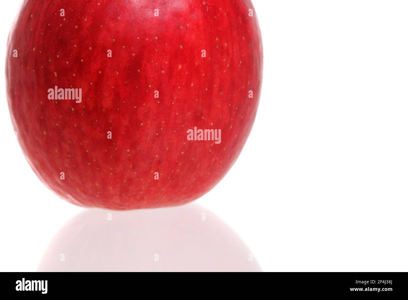 Japanese red apple isolated in white background Stock Photo - Alamy