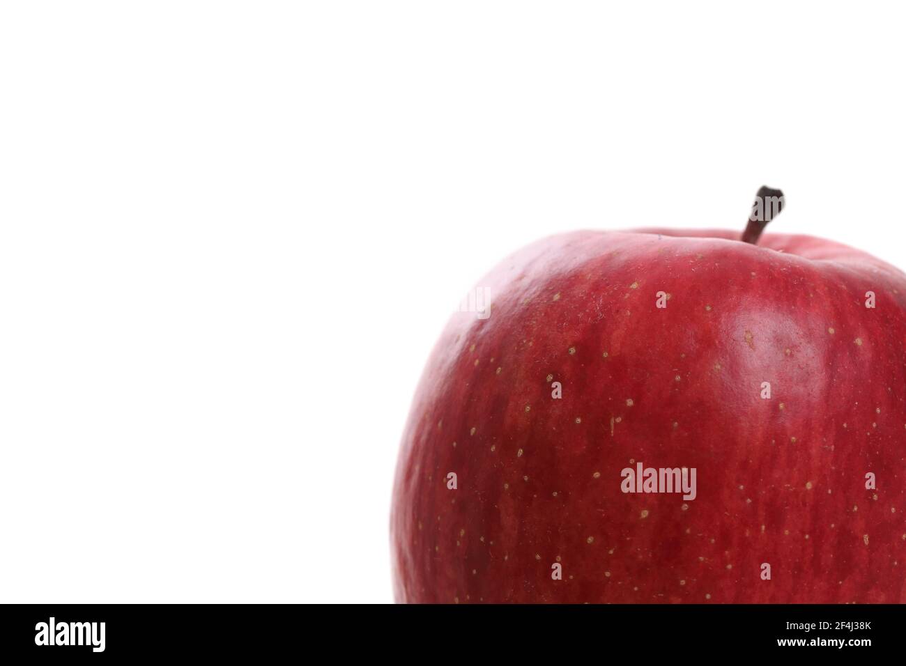 Japanese red apple isolated in white background Stock Photo - Alamy