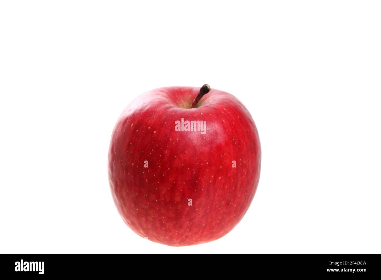 Japanese red apple isolated in white background Stock Photo - Alamy