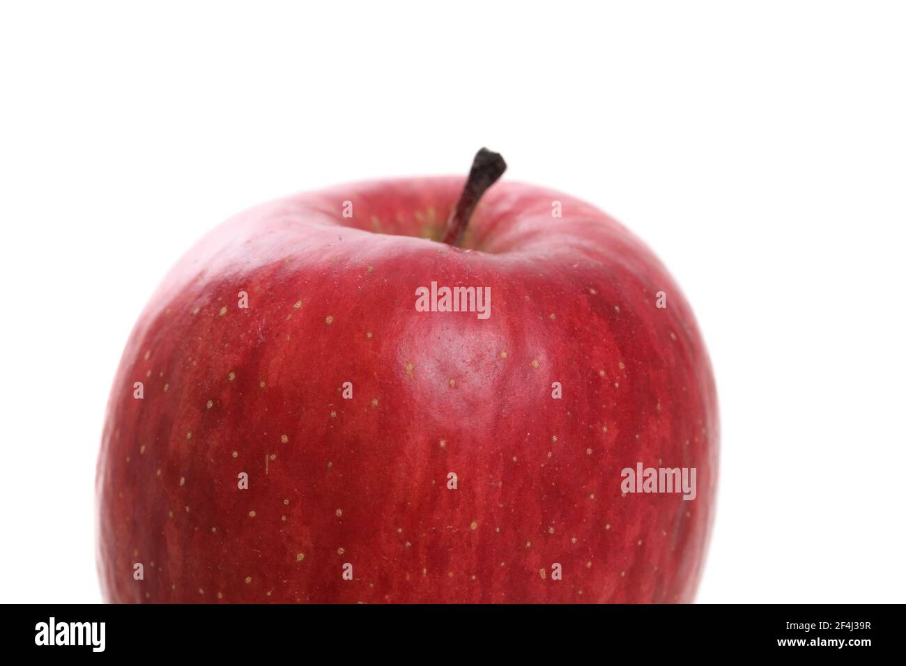 Japanese red apple isolated in white background Stock Photo - Alamy