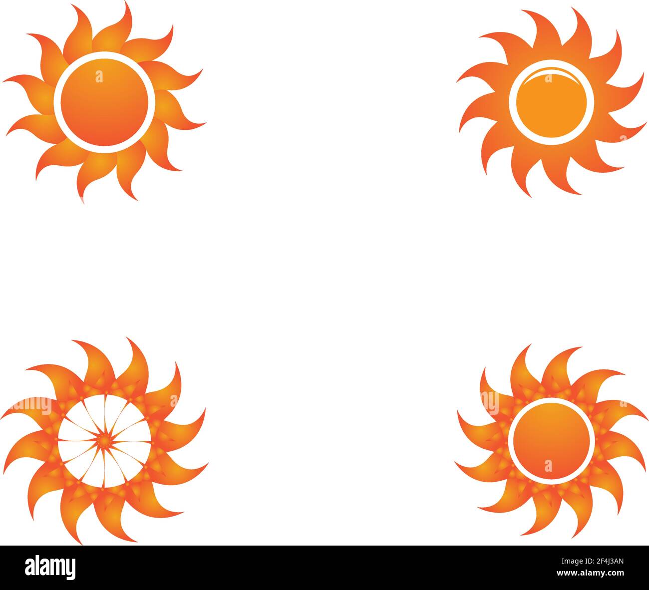Vector Icon Logo Template Sun over horizon Stock Vector Image & Art - Alamy