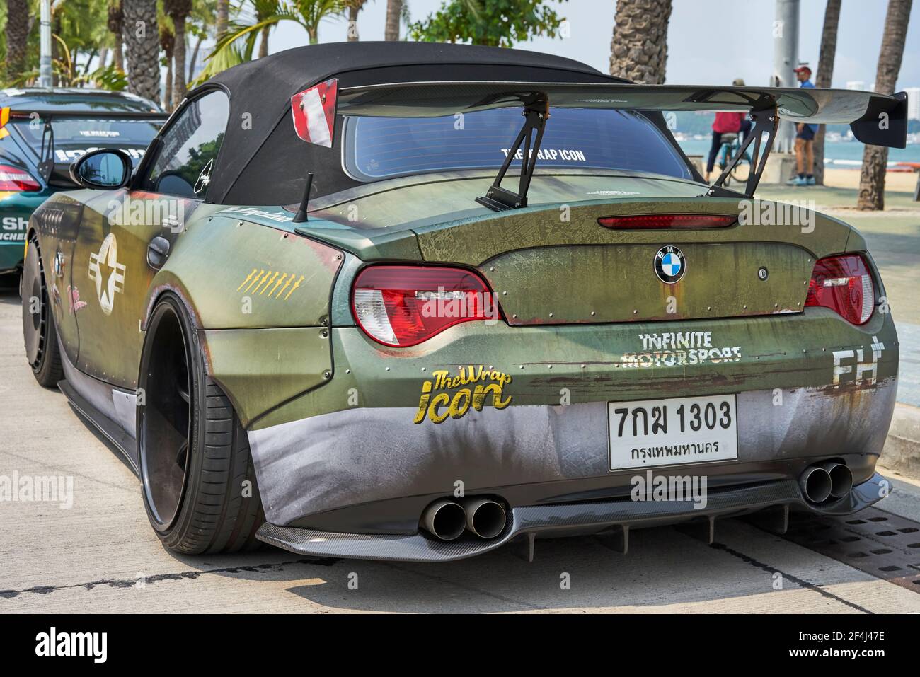 BMW Z convertible customised with an unusual distressed look Stock ...
