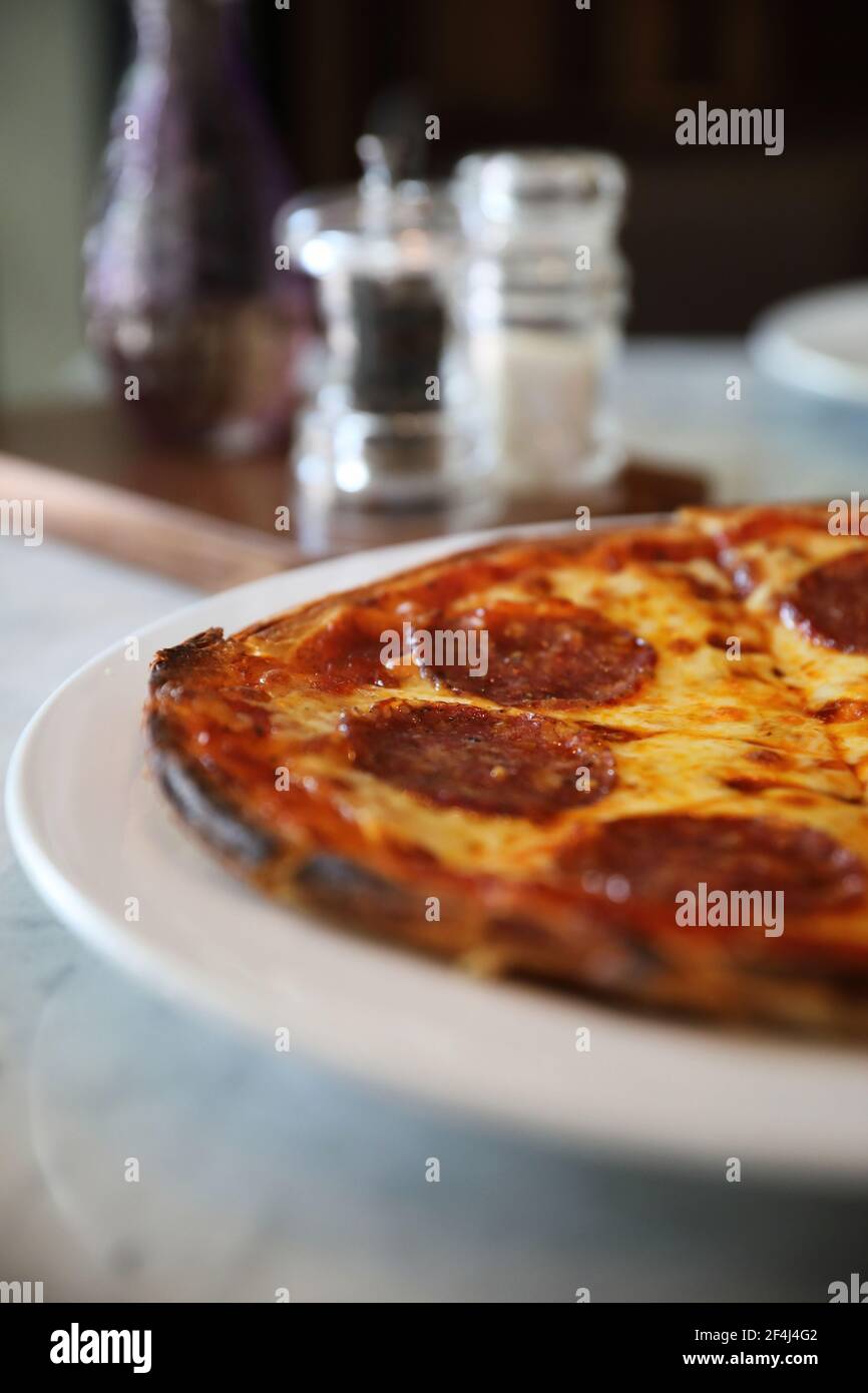 Pepperoni as background hi-res stock photography and images - Alamy
