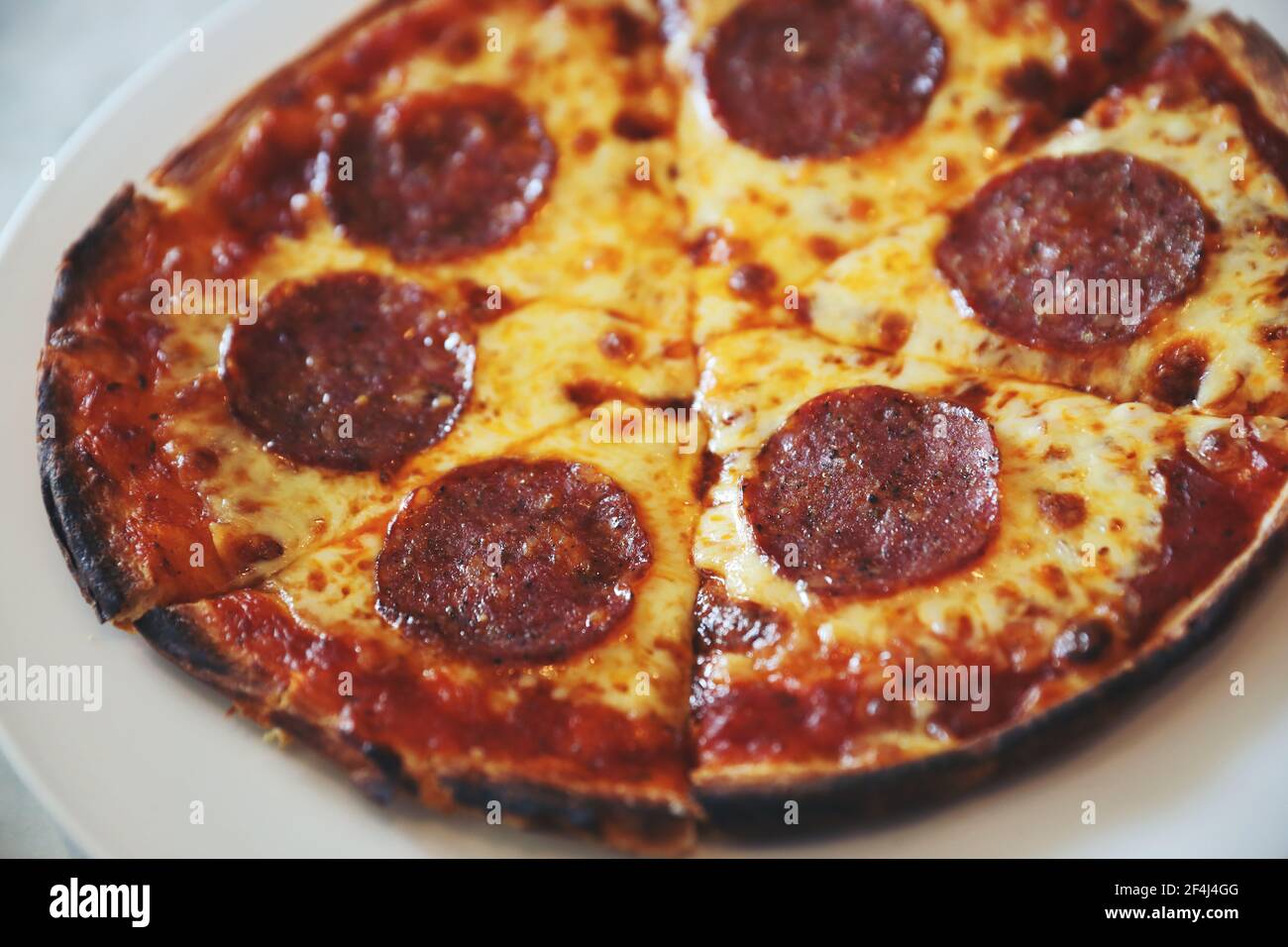 Pepperoni as background hi-res stock photography and images - Alamy