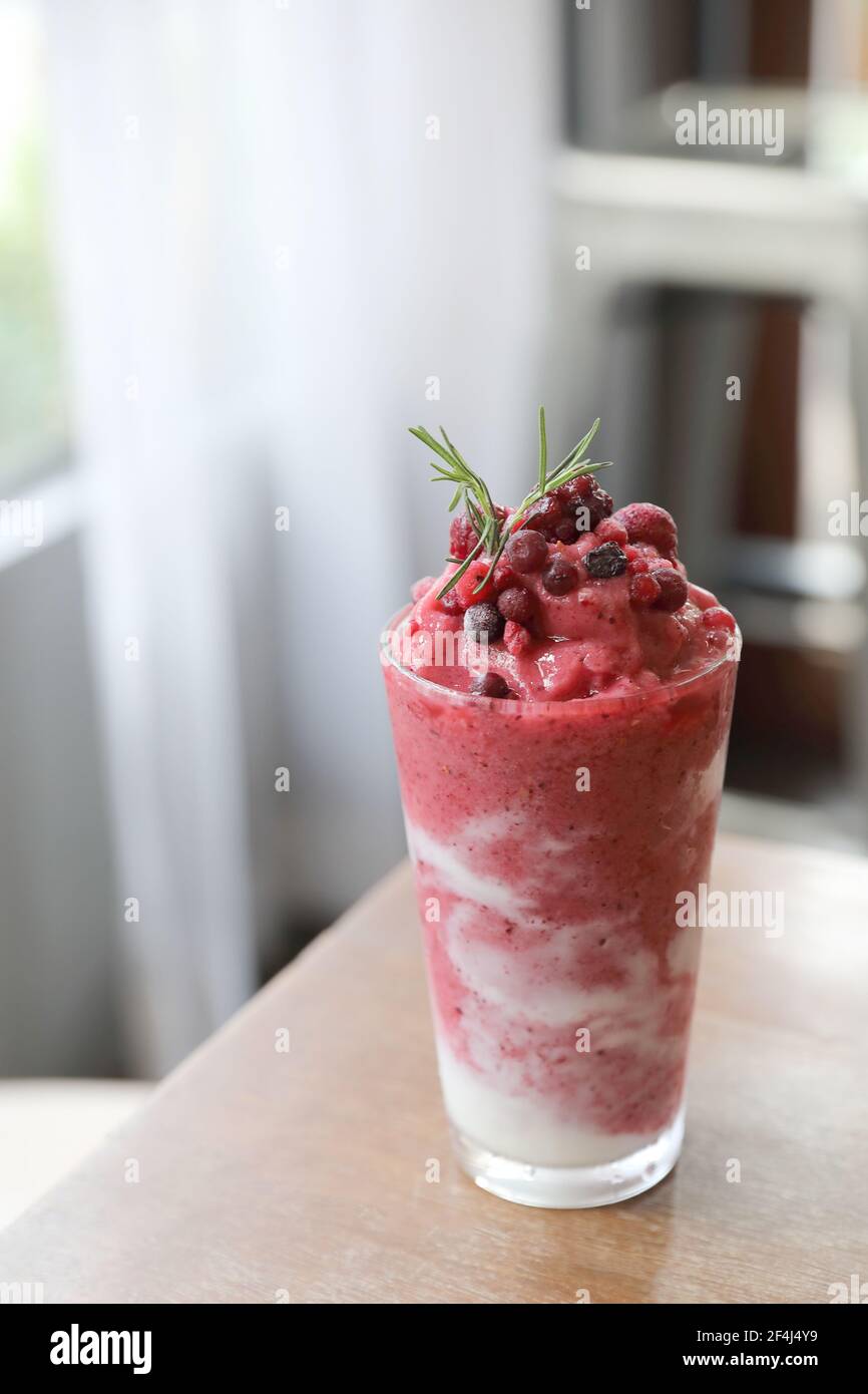 Mixed Berries Smoothie , drink Stock Photo - Alamy