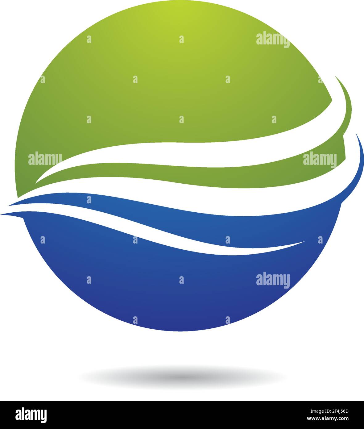 Water wave logo vector icon illustration design Stock Vector Image ...