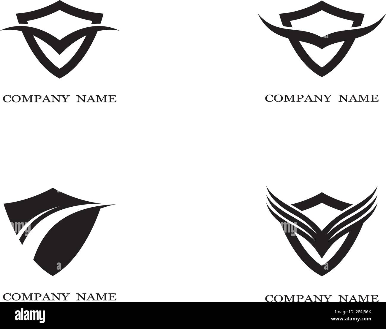 Shield logo template vector icon illustration design Stock Vector Image ...