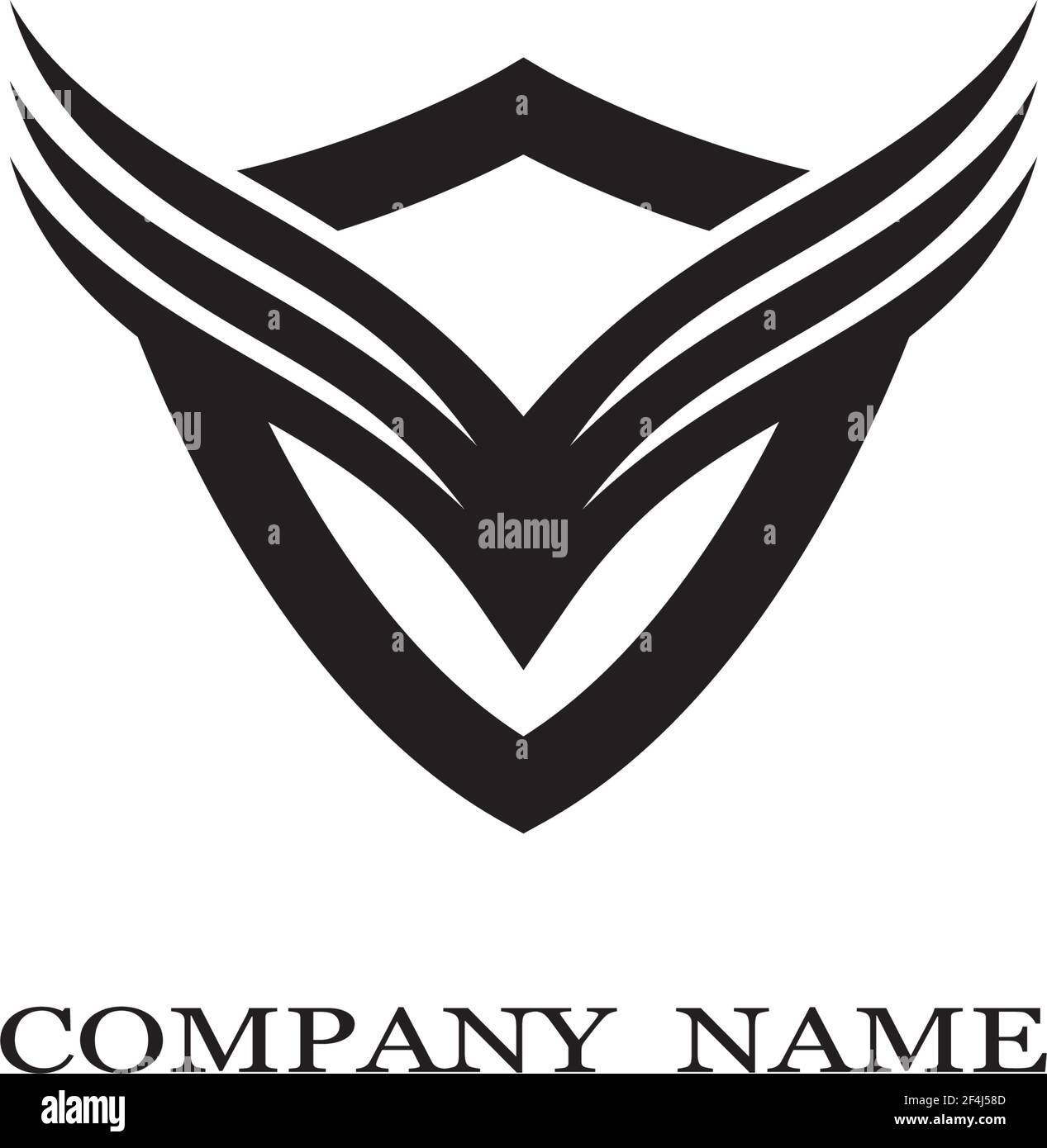 Shield logo template vector icon illustration design Stock Vector Image ...