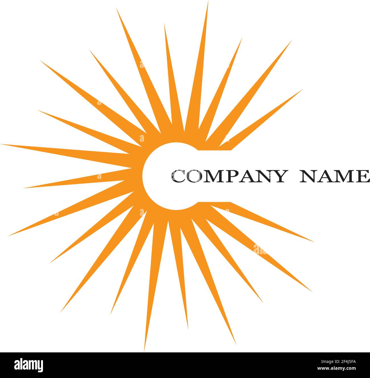 Vector Icon Logo Template Sun over horizon Stock Vector Image & Art - Alamy