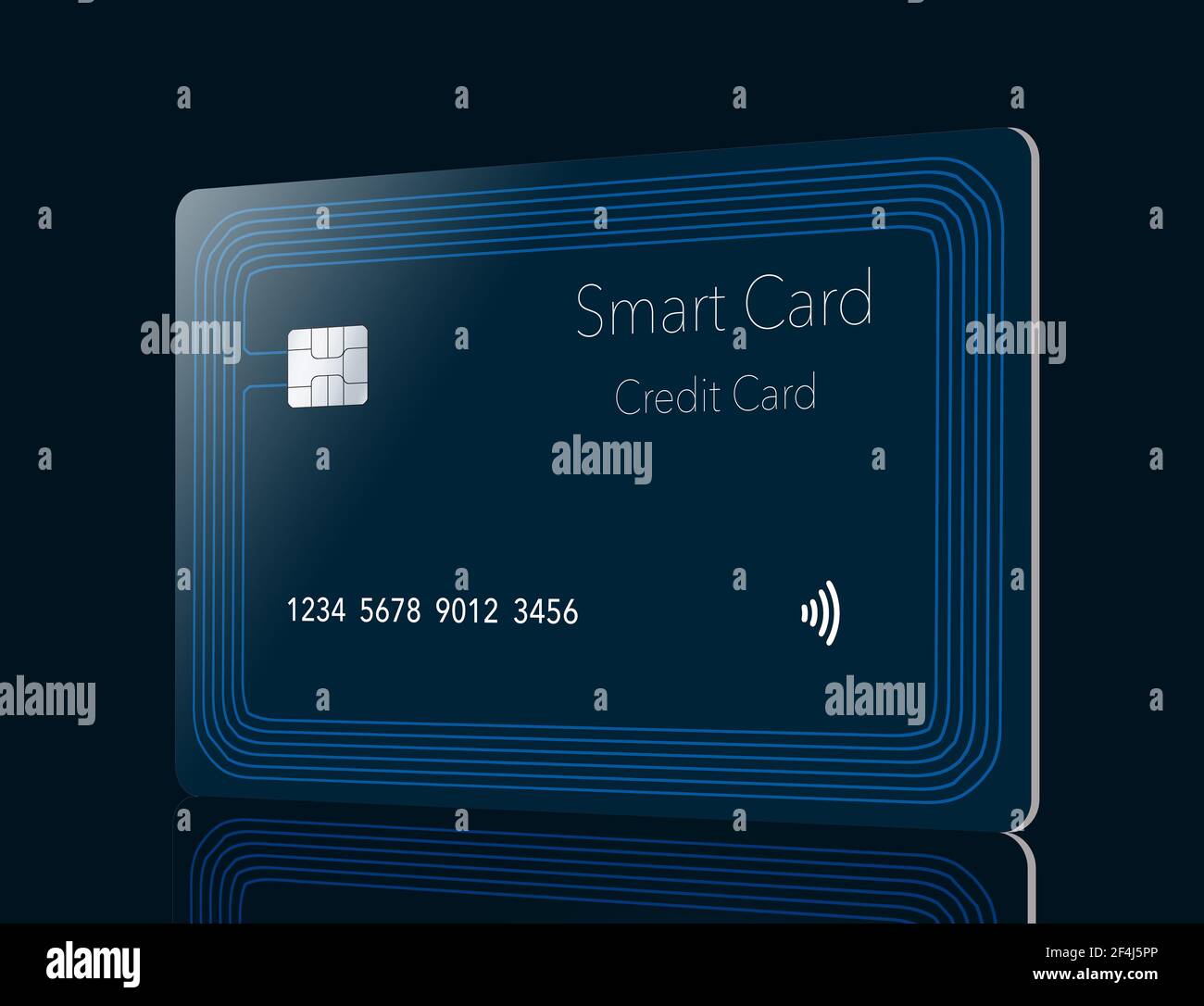 Here is a generic smart card credit card with a built in chip and ...