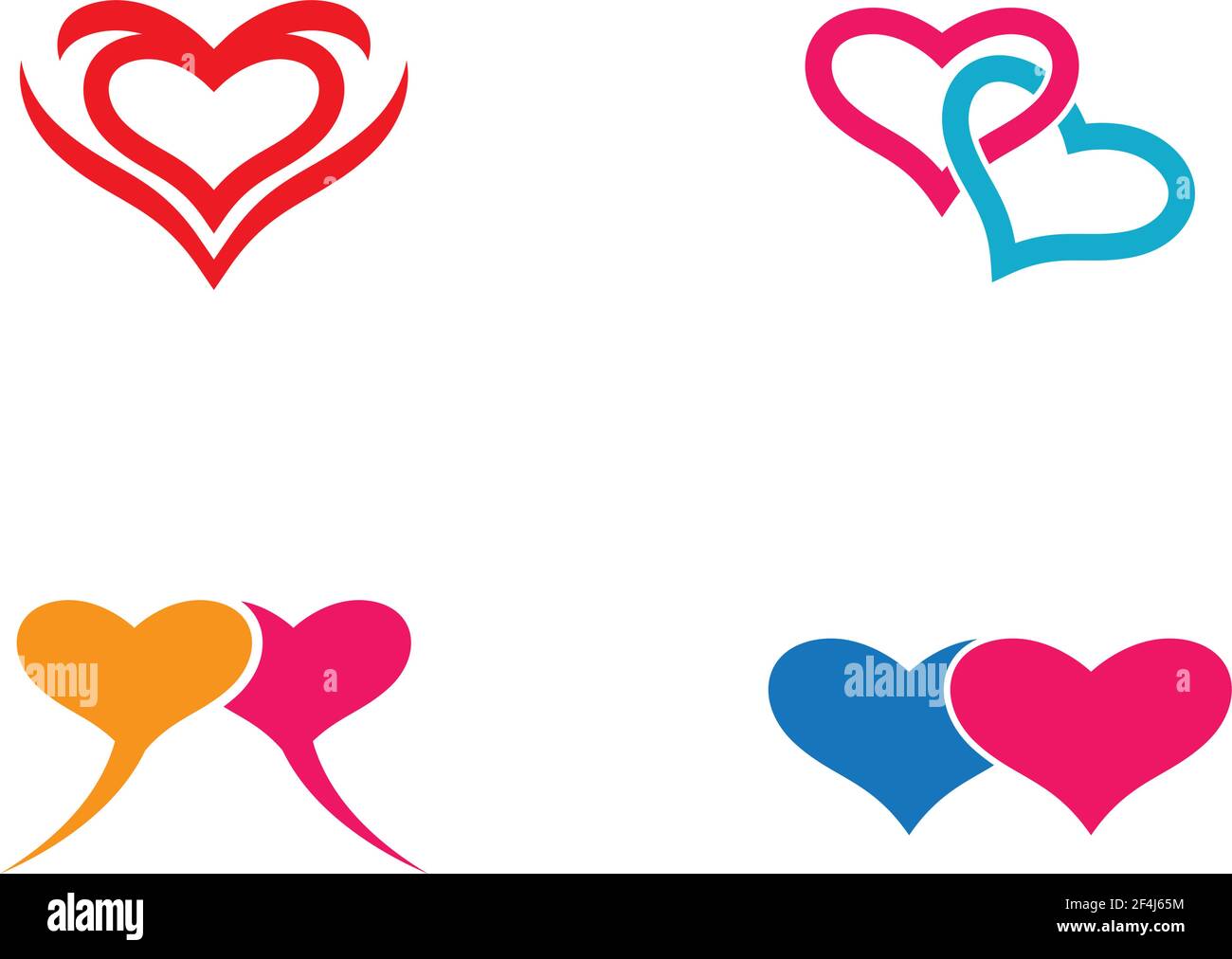 Love logo template symbol icon illustration design Stock Vector Image ...