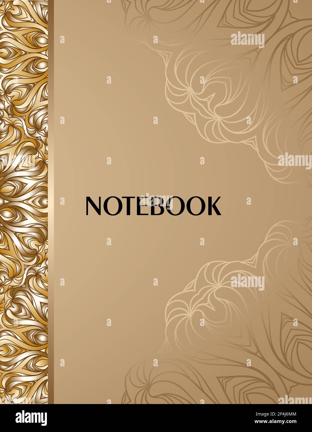 Luxury ornament, rich golden decor, perfect design template Stock ...