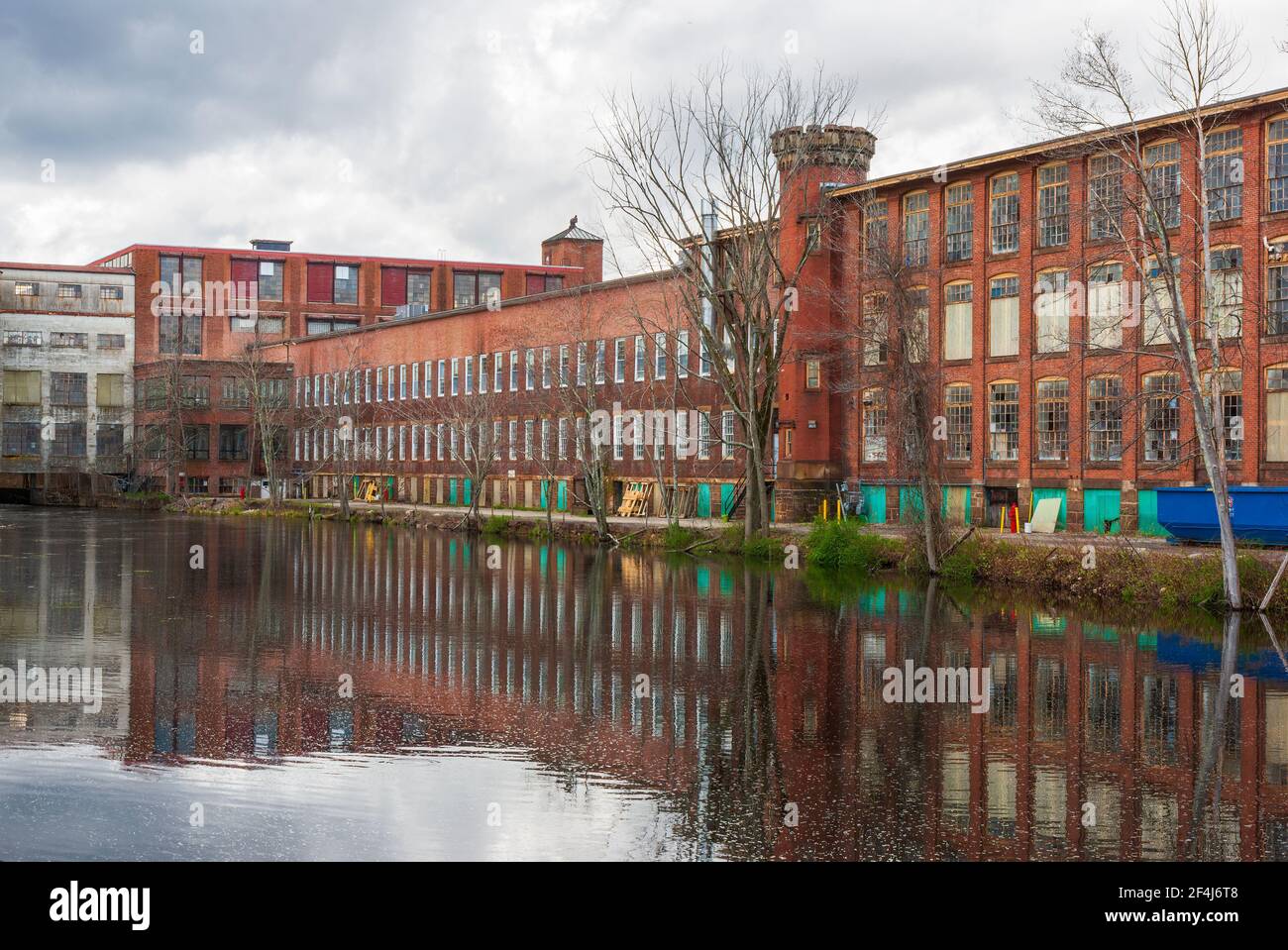 Whitin Machine Works, along the Mumford River, in Whitinsville, MA, It ...