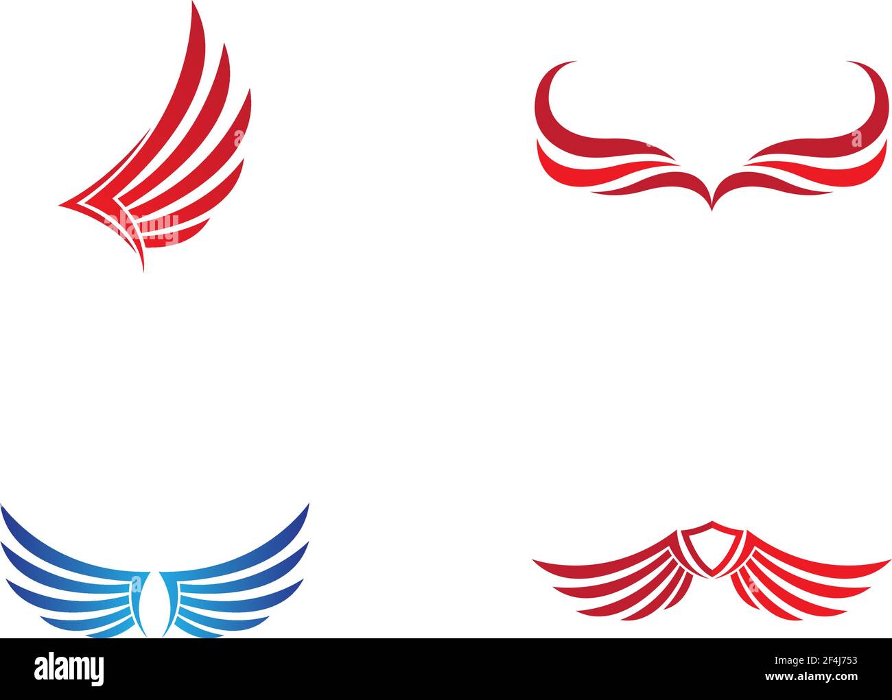Wing logo symbol illustration design Stock Vector Image & Art - Alamy