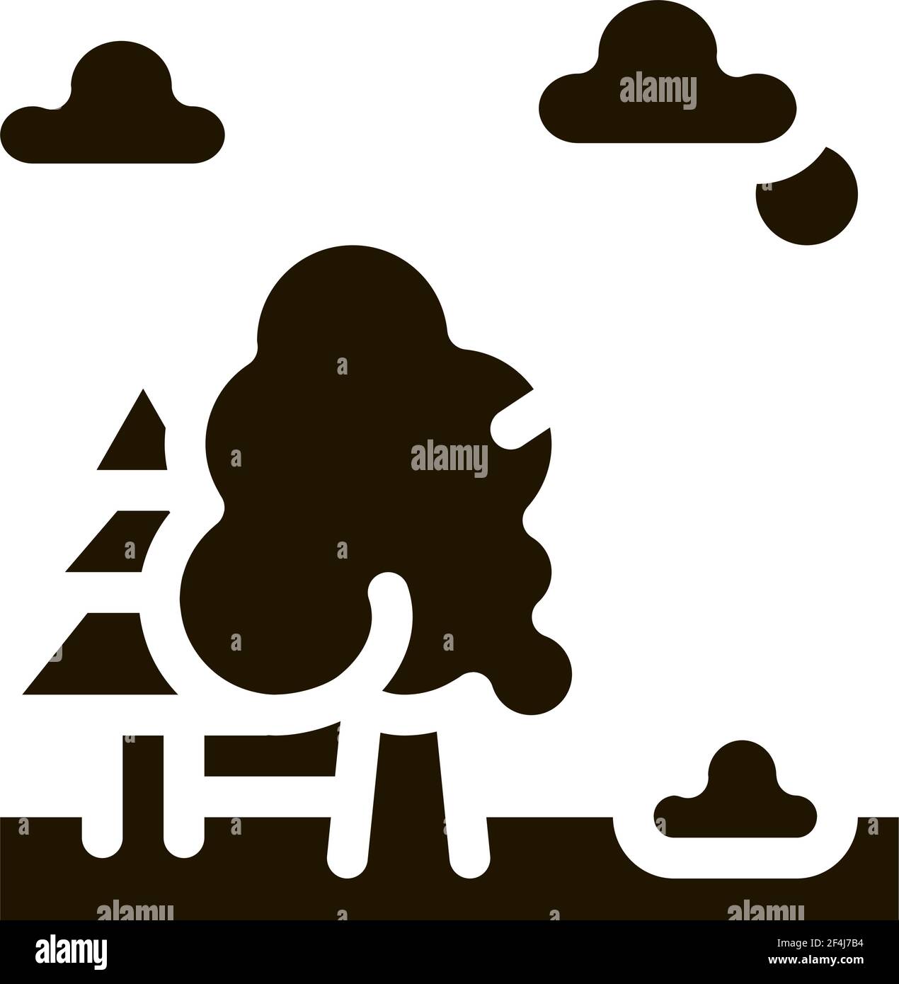 Diverse Forest Icon Vector Glyph Illustration Stock Vector Image & Art ...