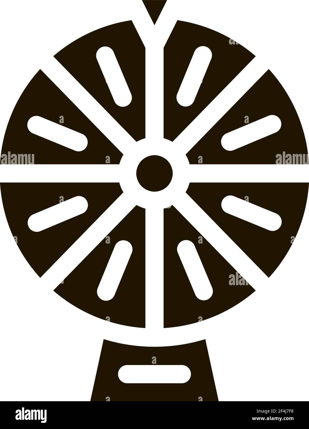 Wheel of Fortune Icon Vector Glyph Illustration Stock Vector Image ...