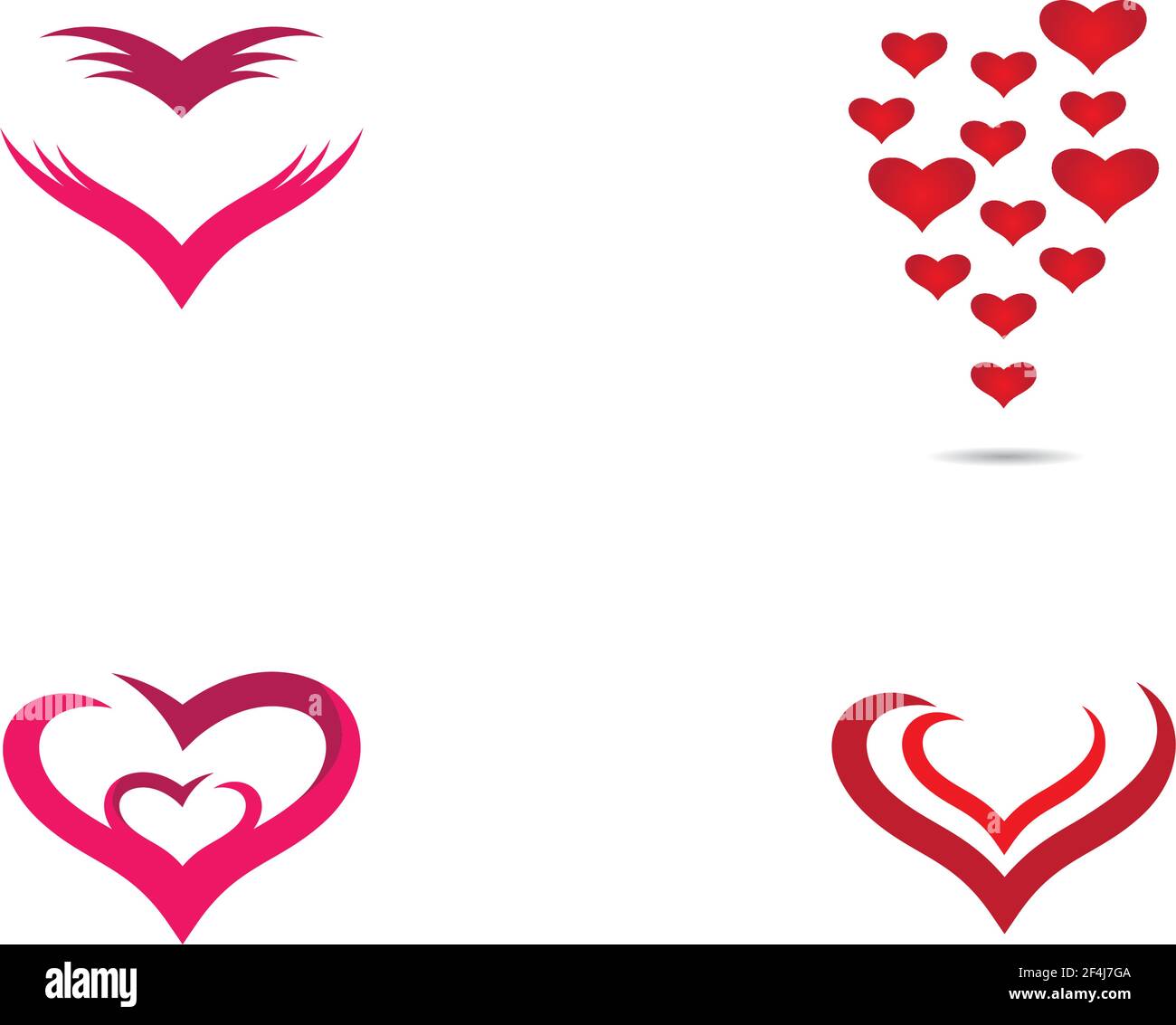 Love logo template symbol icon illustration design Stock Vector Image ...