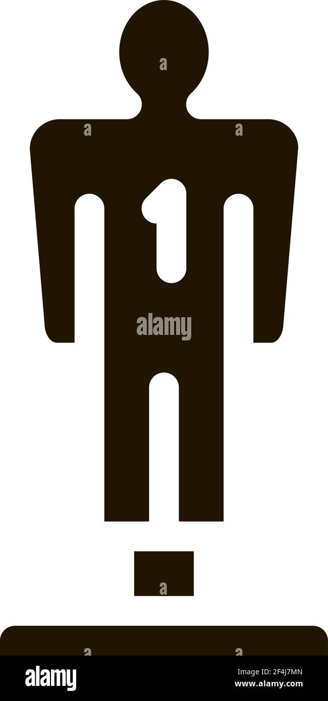 Player Figurine Icon Vector Glyph Illustration Stock Vector Image & Art ...