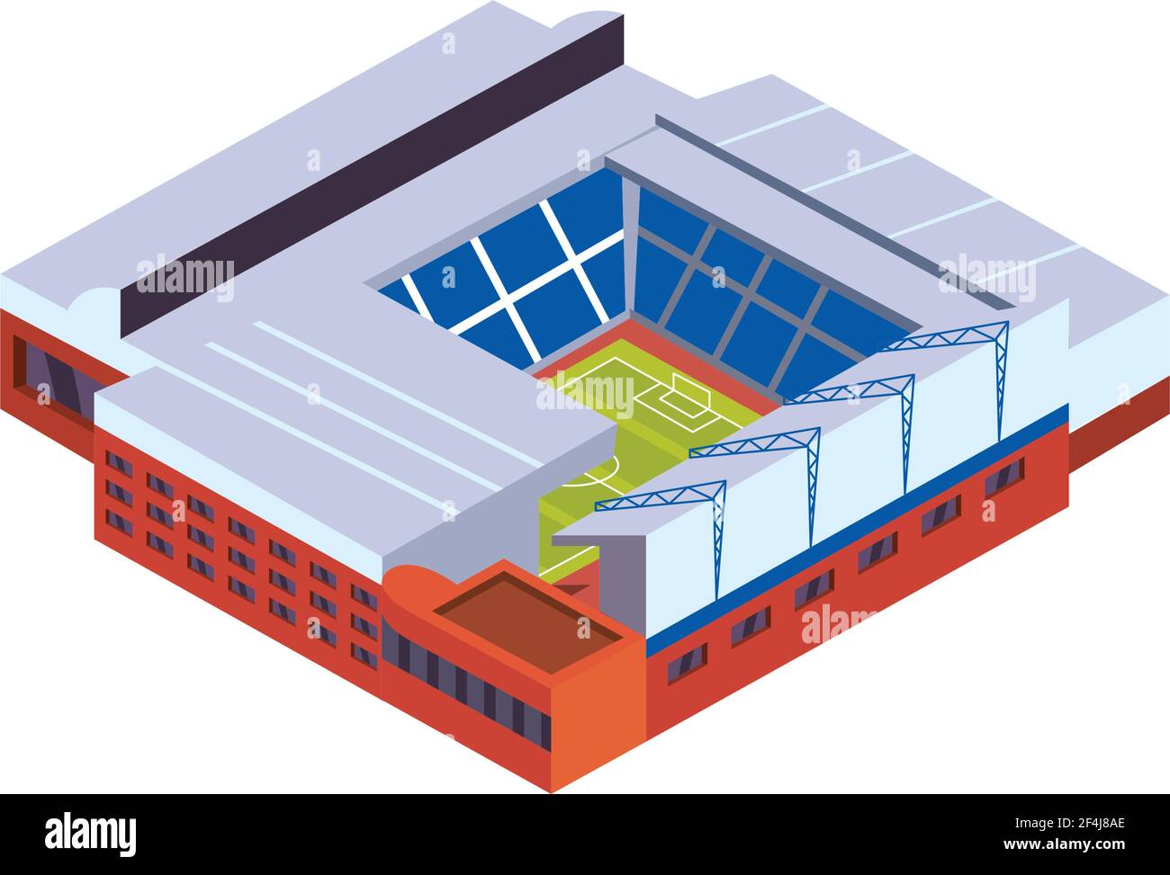 Isometric squared soccer football stadium Stock Vector Image & Art - Alamy