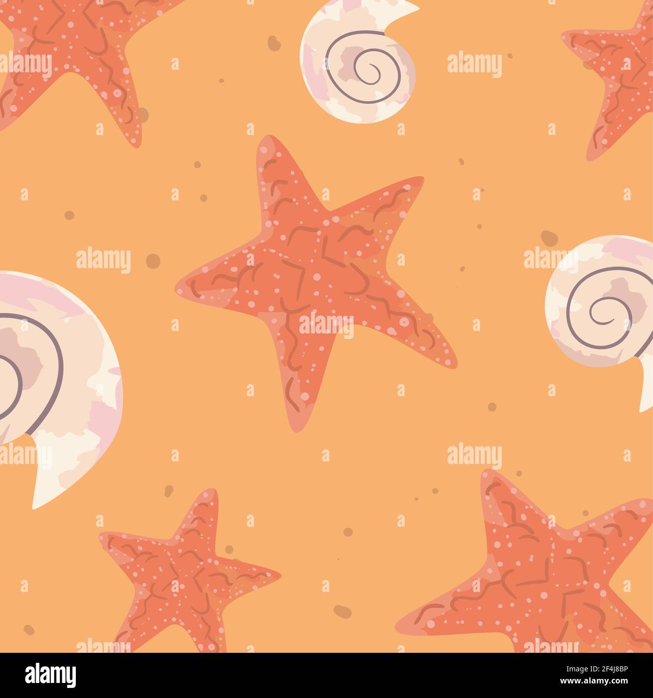 Sea stars and shells background Stock Vector Image & Art - Alamy