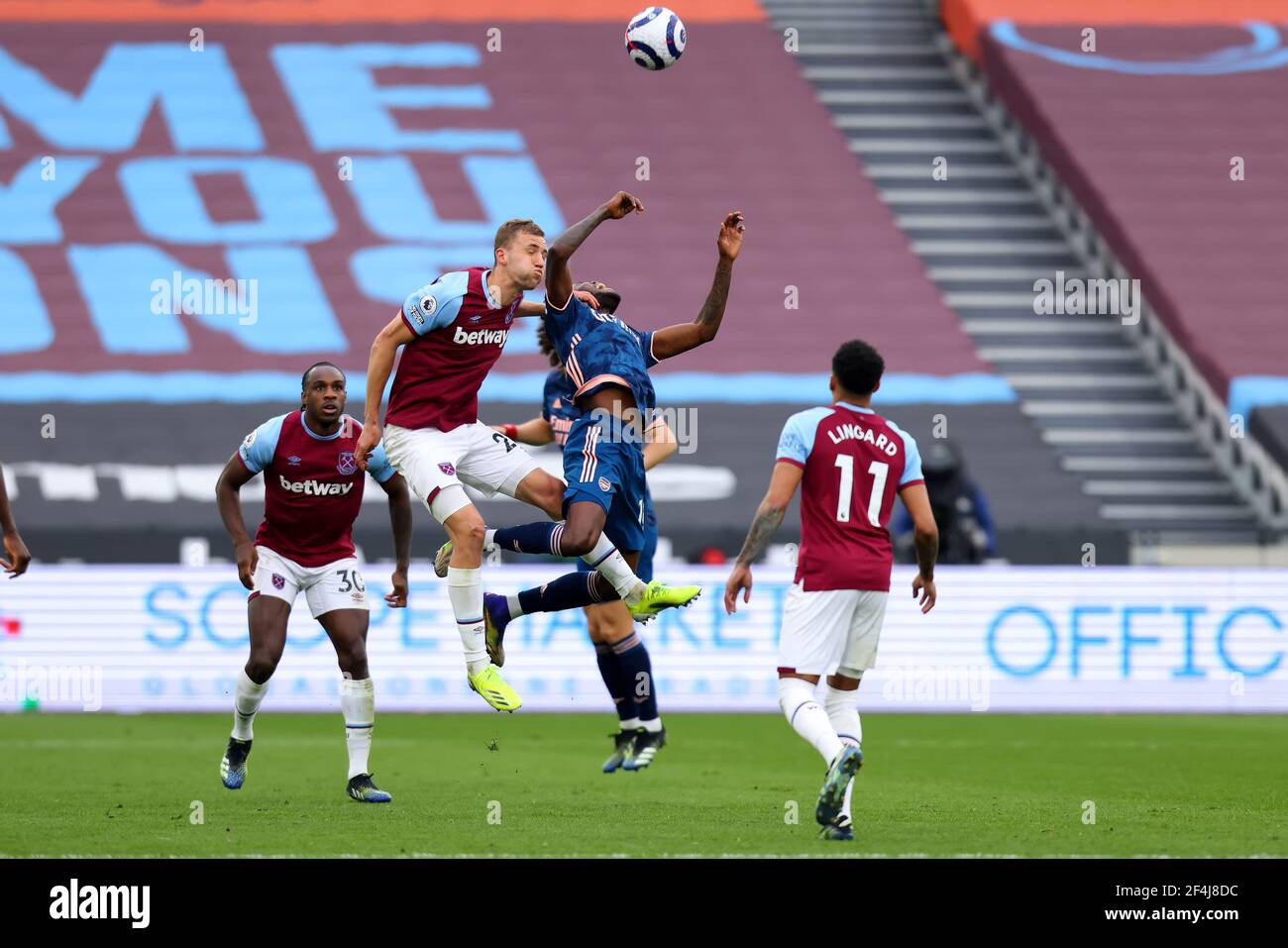 London Stadium, London, UK. 21st Mar, 2021. English Premier League ...