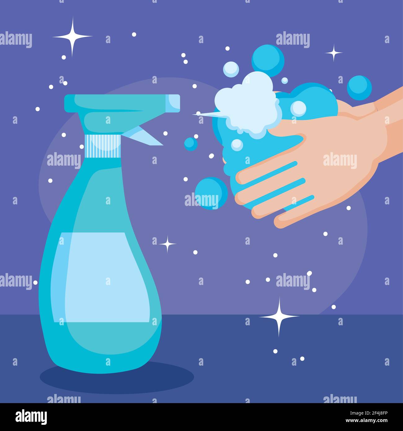 Disinfection and clean sanitizer bottle Stock Vector Image & Art - Alamy