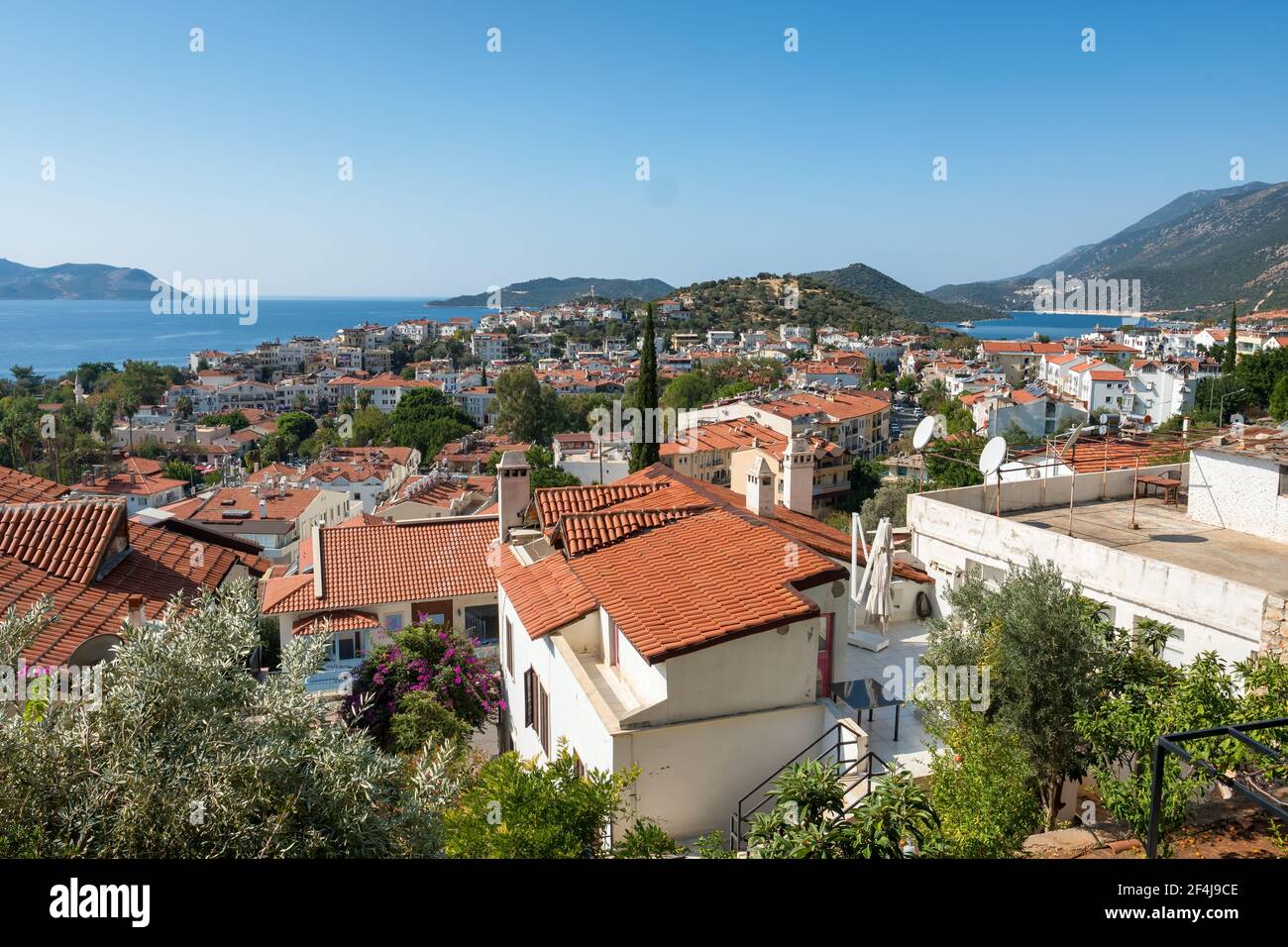 Beautiful mediterranean town Kas in Turkey Stock Photo - Alamy