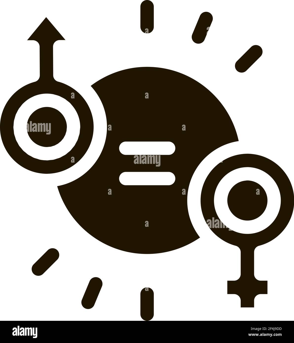 Male Female Marks Icon Vector Glyph Illustration Stock Vector Image ...
